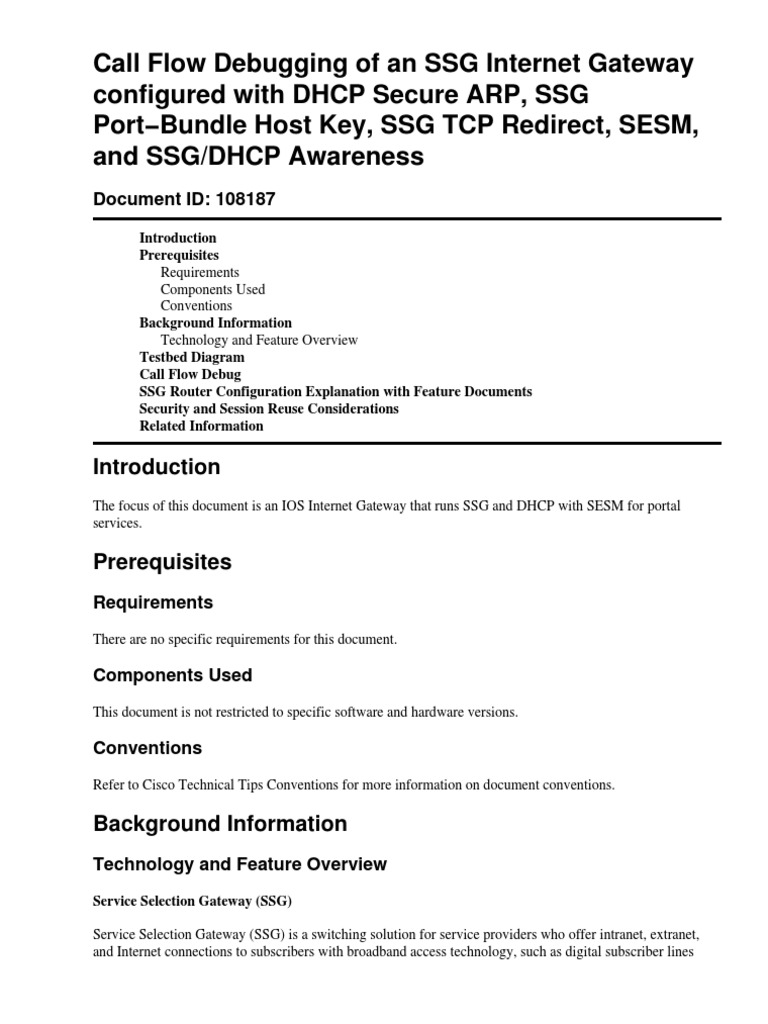 DHCP Secure Arp Callflow | PDF | Port (Computer Networking) | Ip Address