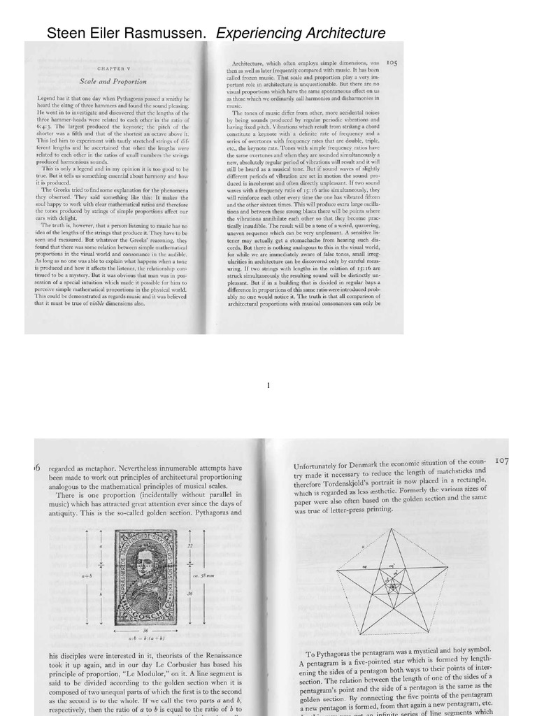 Experiencing Architecture by Steen Eiler Rasmussen (+elam Proportions ...