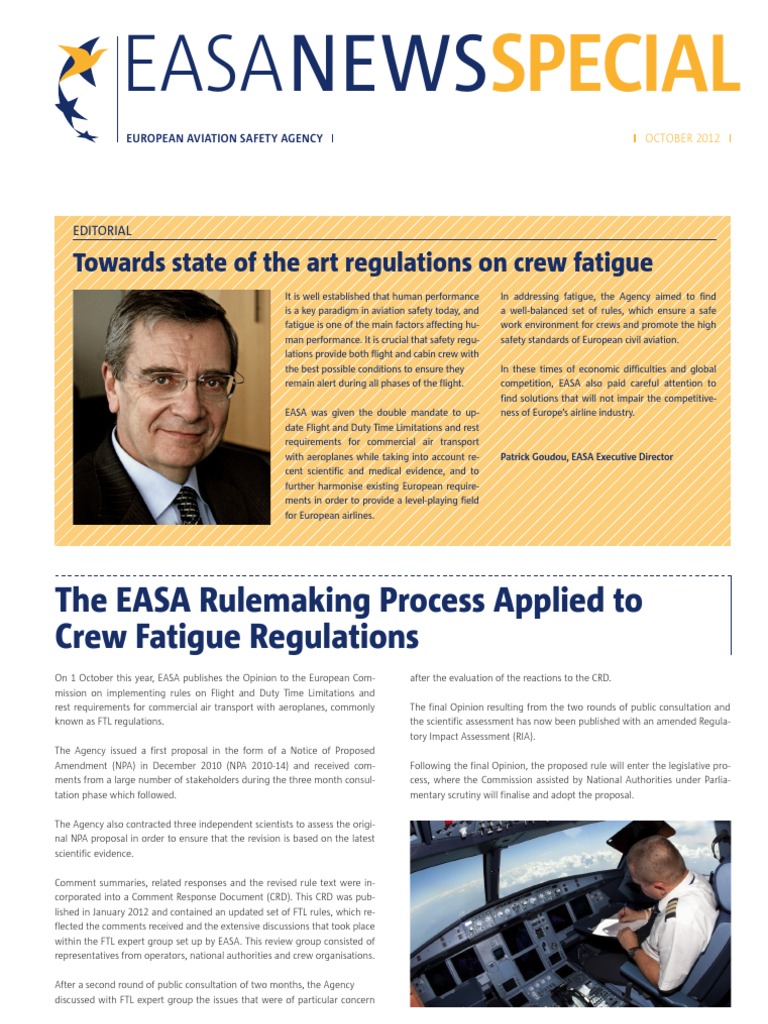 The EASA Rulemaking Process Applied To Crew Fatigue Regulations | PDF | Rulemaking | Government