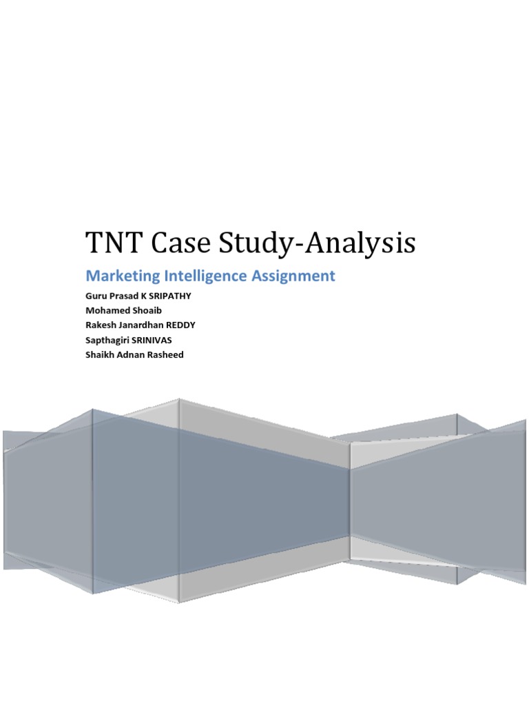 TNT Marketing Intelligence Case Study | PDF | Business Process | Profit ...