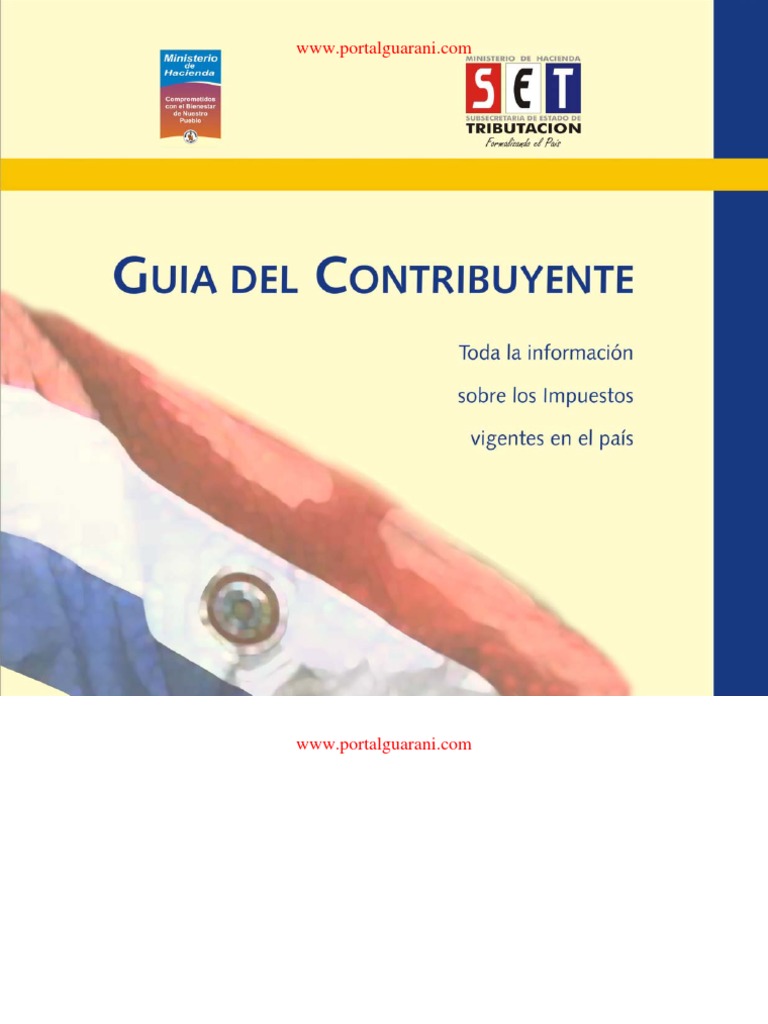 GUIA DEL CONTRIBUYENTE - Ministerio de Hacienda - SET - Paraguay ...
