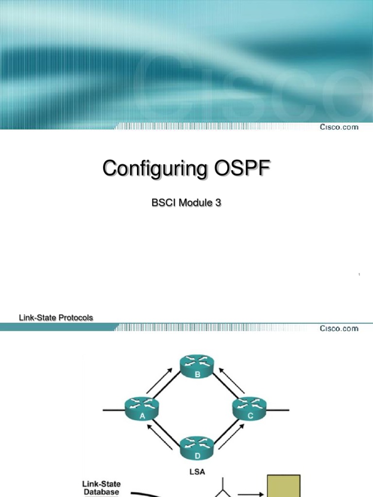 Configuring Ospf 03 Pdf Internet Architecture Telecommunications Standards