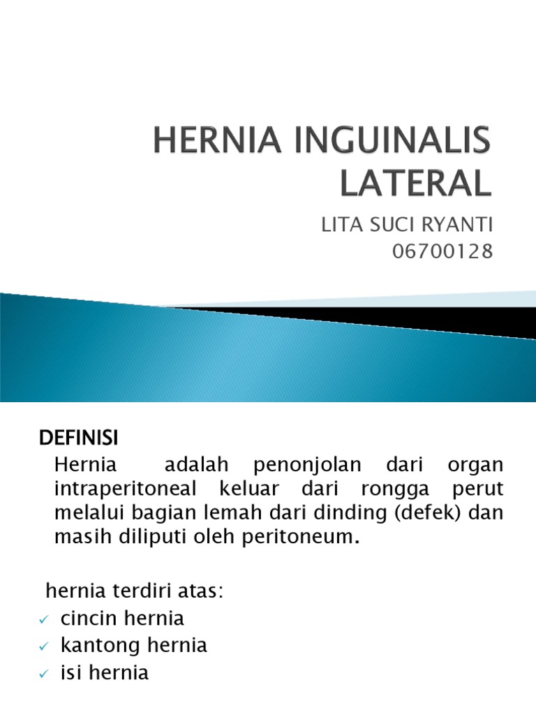 Hernia Inguinalis Lateral PP | PDF