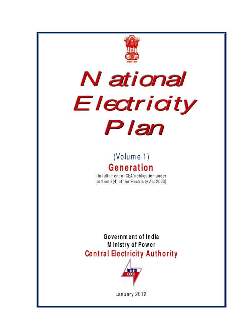 National Electricity Plan Overview | PDF | Technology & Engineering