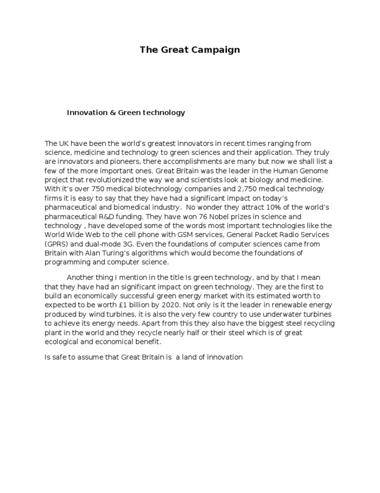 The Great Campaign | PDF