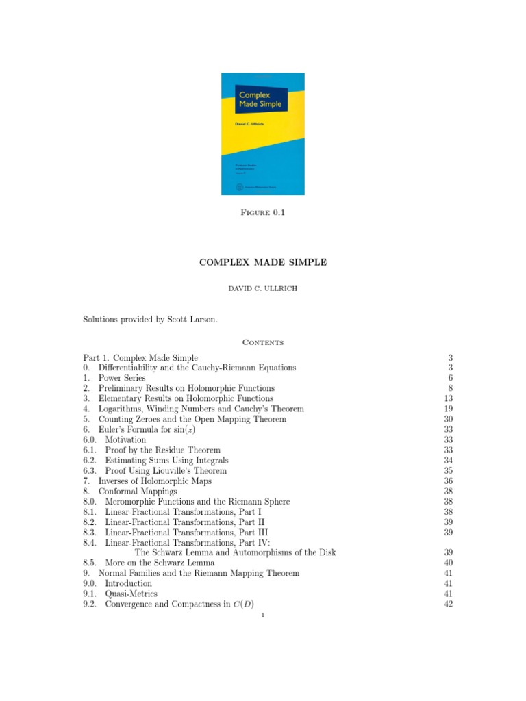 Complex Analysis 11111 | PDF | Holomorphic Function | Analysis
