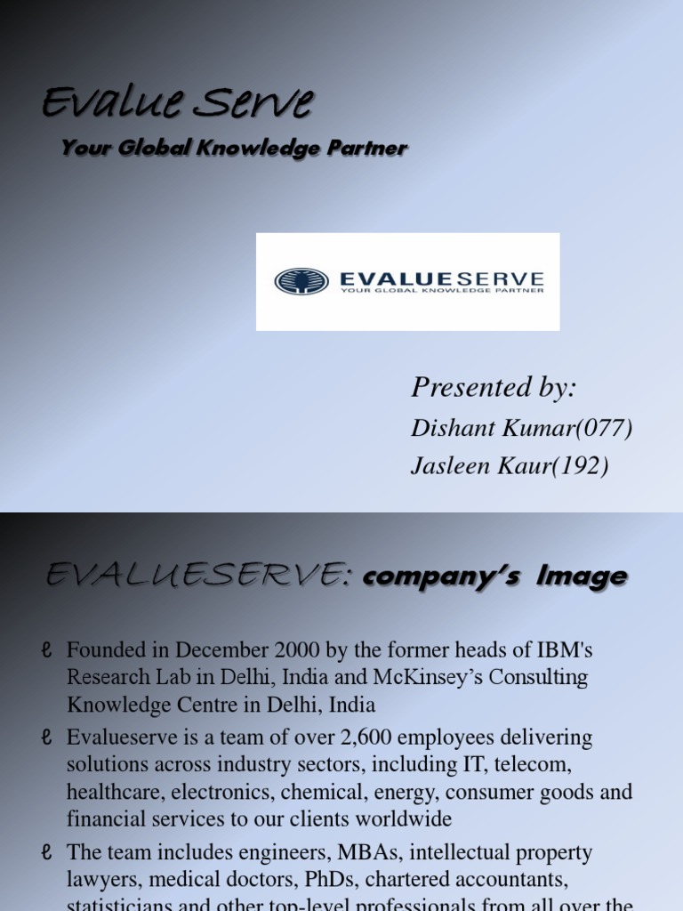 Evalueserve: Company Overview and Careers | PDF | Data | Business