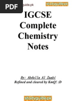 Chemistry IGCSE P6 IMPORTANT NOTES | PDF | Chromatography | Distillation