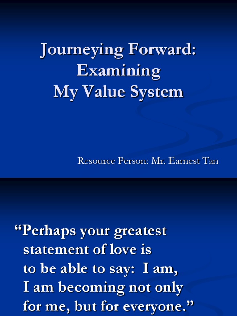 My Value System | PDF | Self | Value (Ethics)