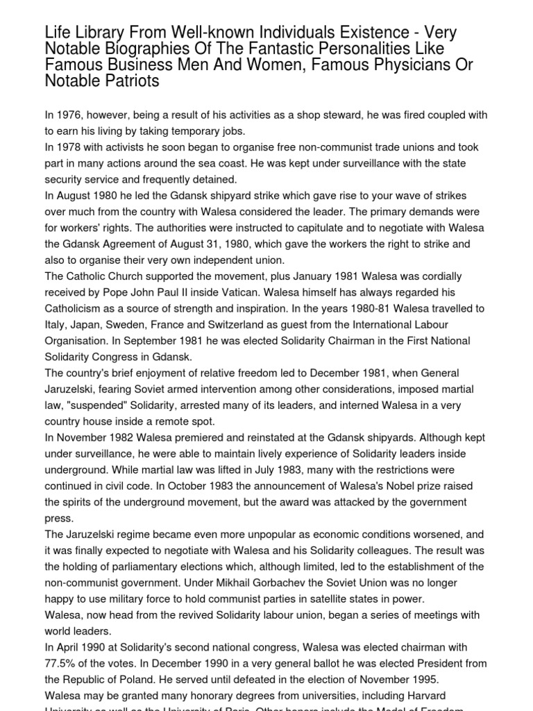 Life Infos From Famous Folks Life - Probably The Most True Biography ...