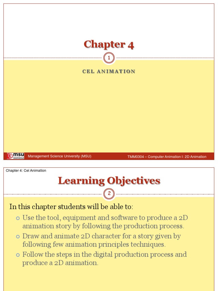 Chapter 4 - Cel Animation | PDF | Animation | Computer Animation