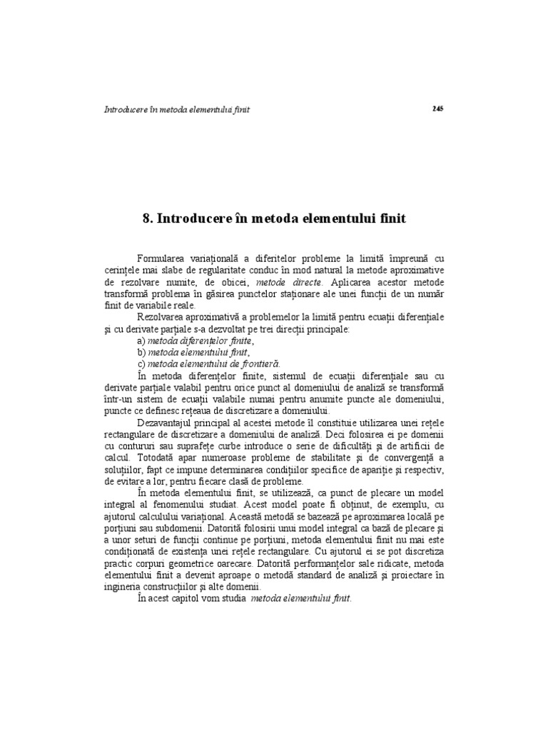 Metoda Elementelor Finite | PDF