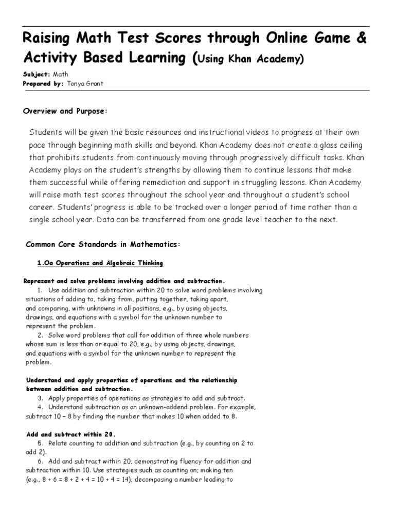 Tech Trends Lesson Plan | PDF | Subtraction | Teaching Mathematics