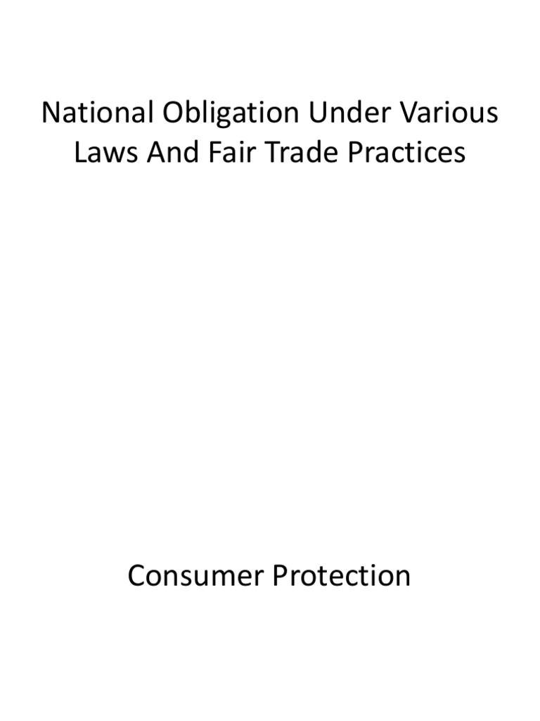 Unfair Trade Practices | PDF | Environmental Law | Consumer Protection