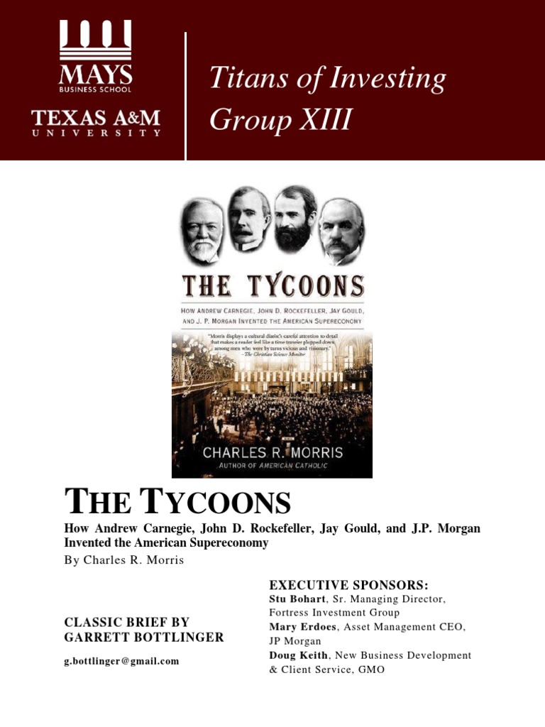 The Tycoons - Titans of Investing Brief | PDF | John D. Rockefeller ...