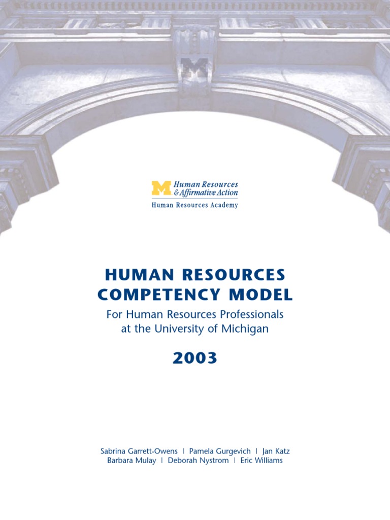 HR Competency Model | PDF | Competence (Human Resources) | Strategic ...