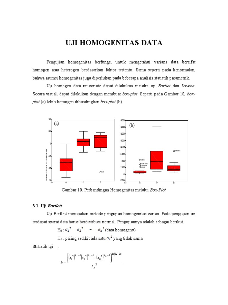Uji Homogen | PDF | Pengelolaan Keuangan & Uang | Sains & Matematika