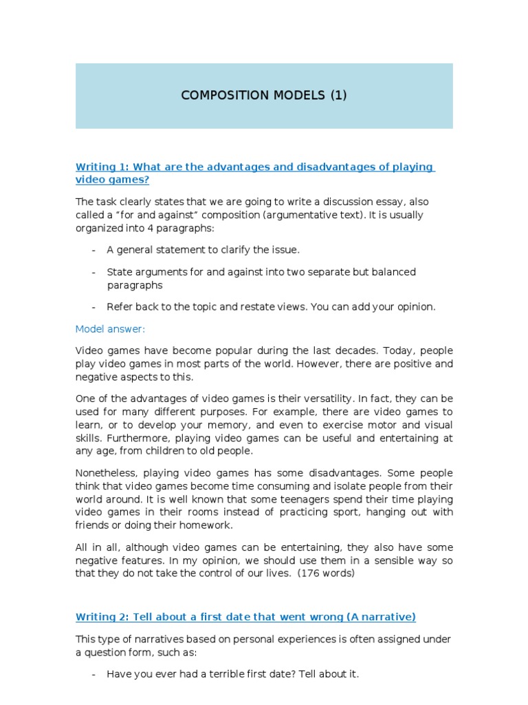 Text-Based Composition Models | PDF | Video Games | Narrative