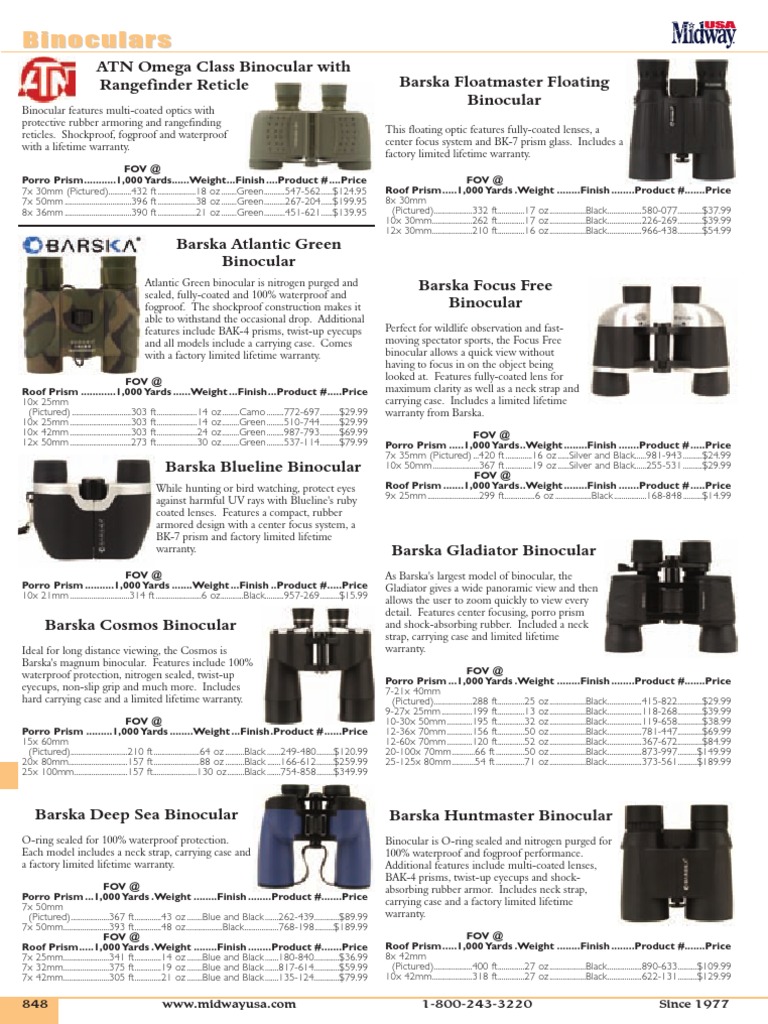 26 Binoculars | PDF | Glass Engineering And Science | Atomic