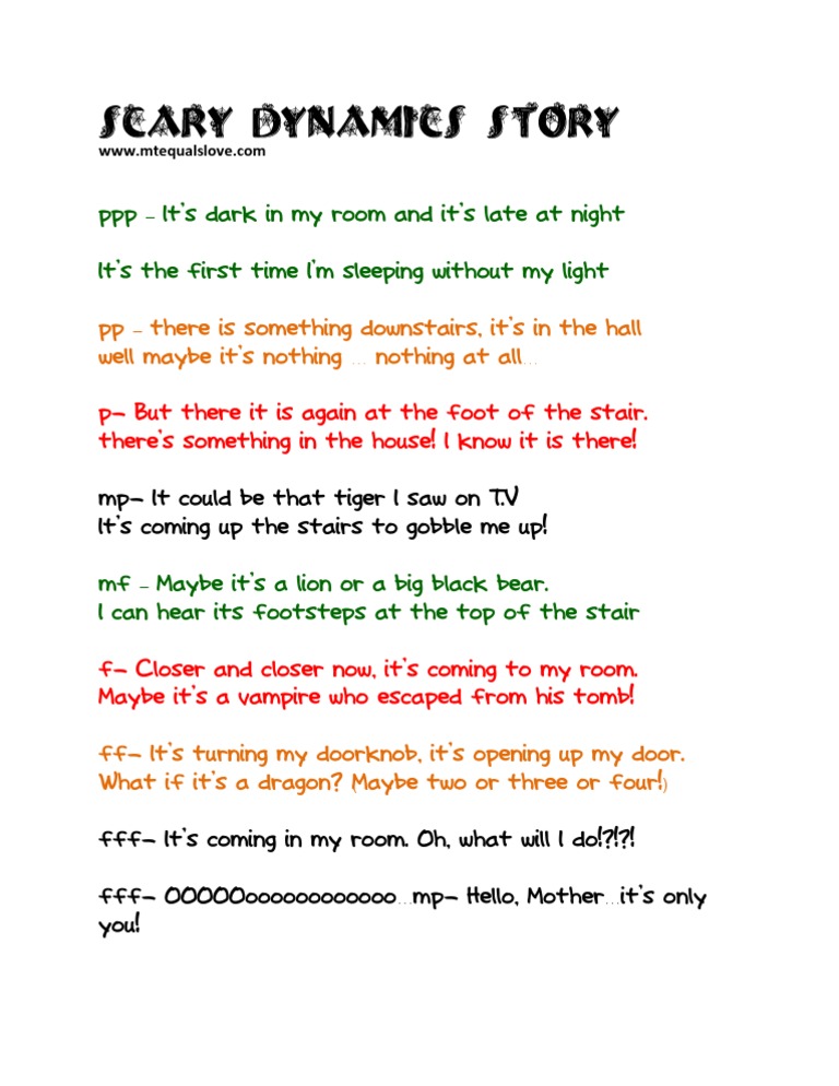 Scary Dynamics Story | PDF