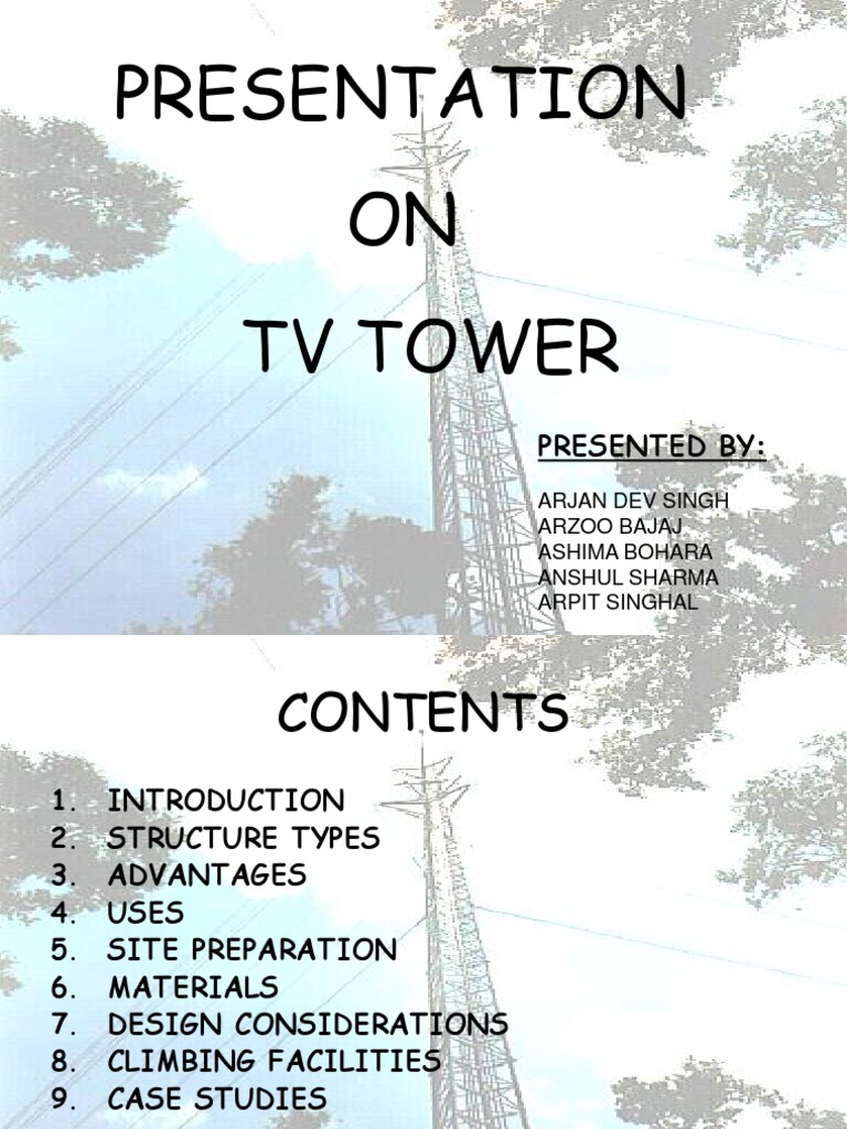 TV Tower 1 | PDF | Civil Engineering | Entertainment (General)