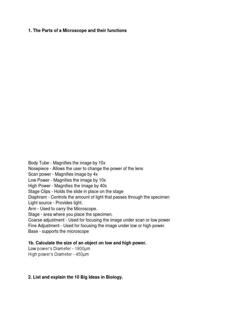 Biology Study Guide | PDF | Meiosis | Mitosis