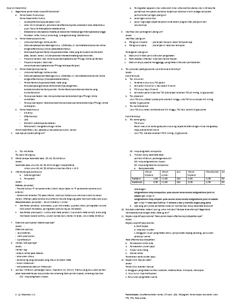 Soal2 Ujian Osce | PDF