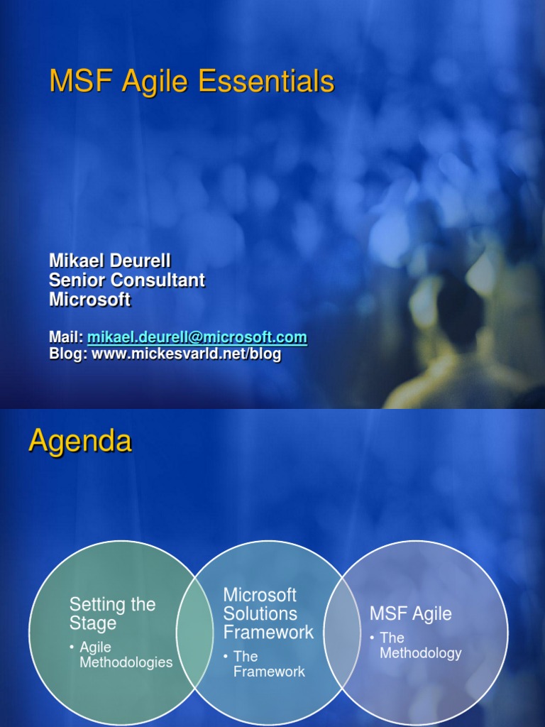 MSF Agile Essentials | PDF | Agile Software Development | Scrum ...