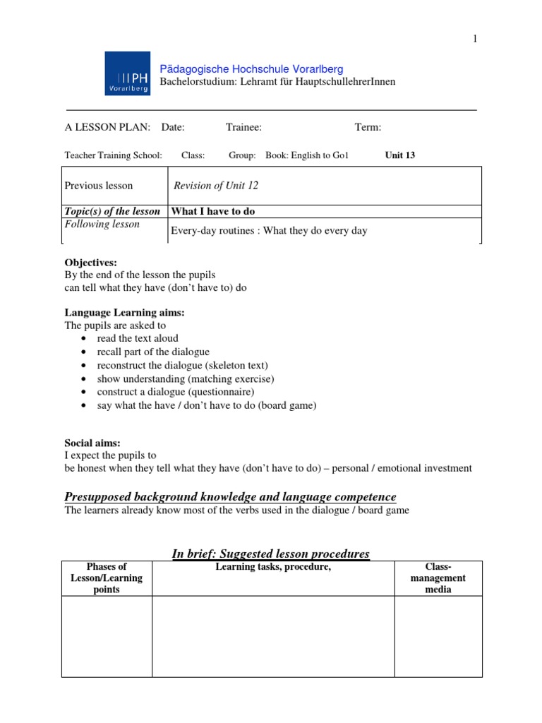 Lesson Plan Speaking | PDF
