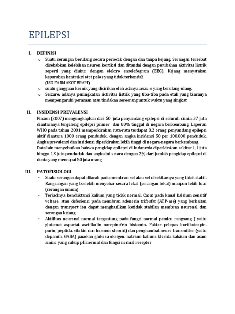 Makalah Epilepsi | PDF