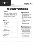 Observing Human Genetic Traits Lab | PDF | Chart | Genetics