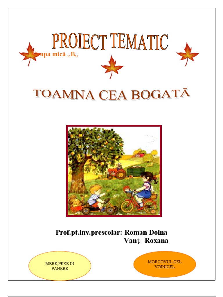 Proiect Tematic Toamna Bun Roxana | PDF