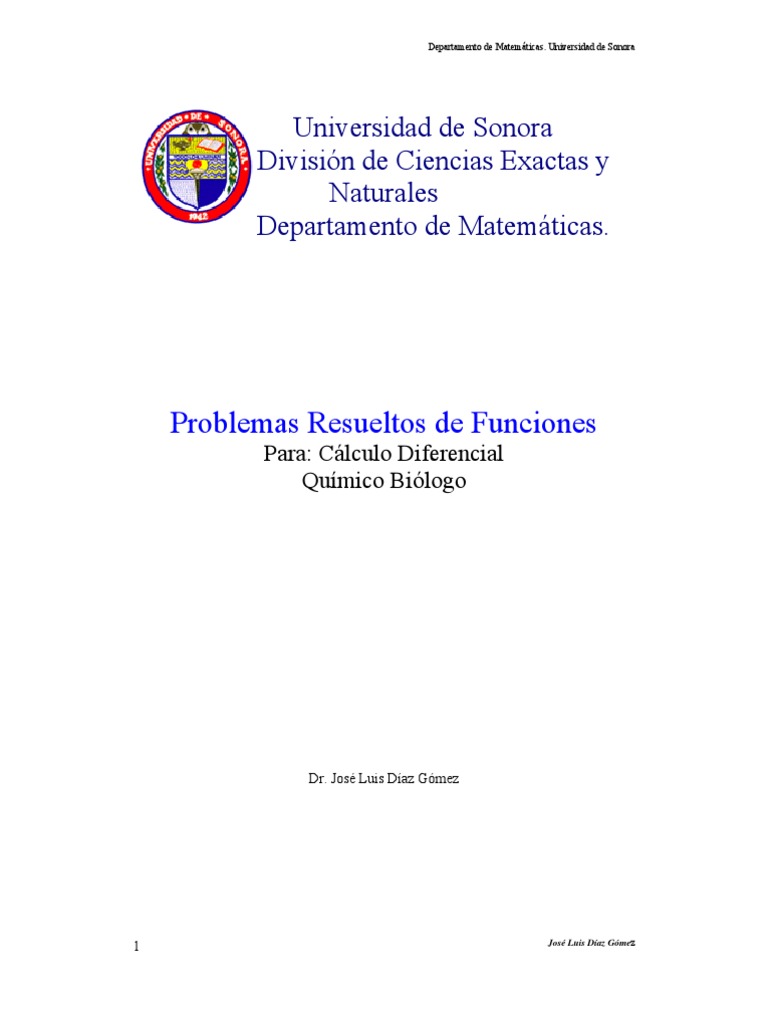 Problemario Funciones | PDF