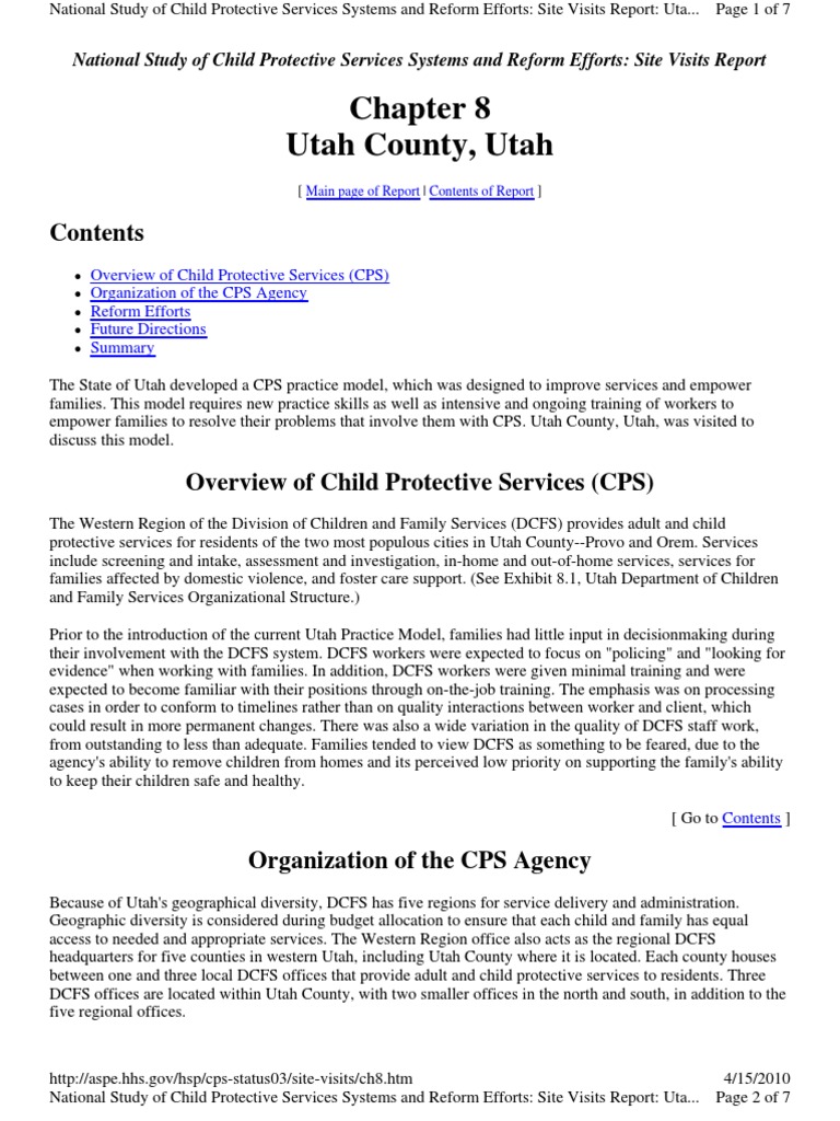 Internet Article Showing Utah DCFS Ordered To Implement Changes in ...
