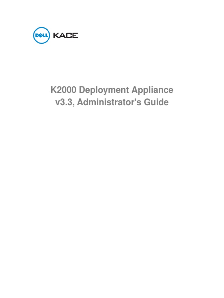 K2000 Admin Guide v33 | PDF | Booting | Installation (Computer Programs)