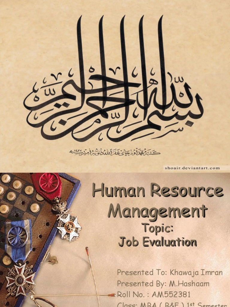 Job Evaluation in Human Resource Management | PDF | Pharmaceutical ...