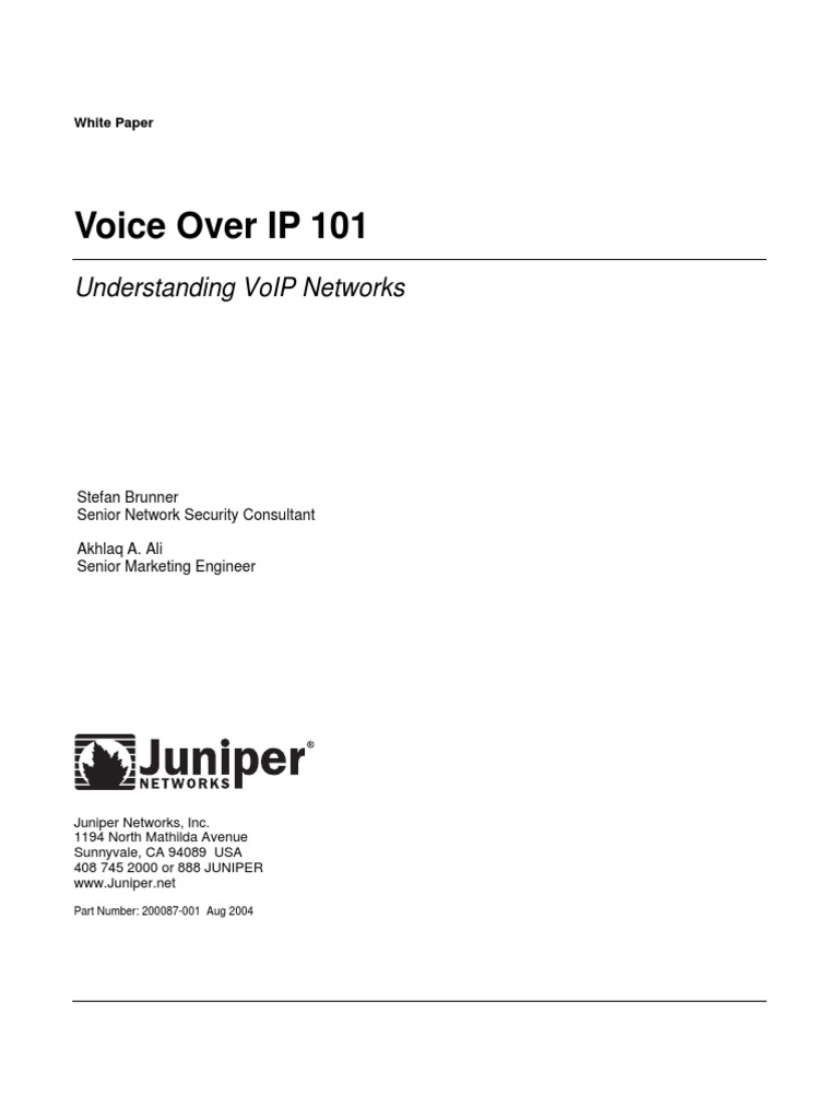 Voice Over Ip 101: Understanding Voip Networks | PDF | Session ...