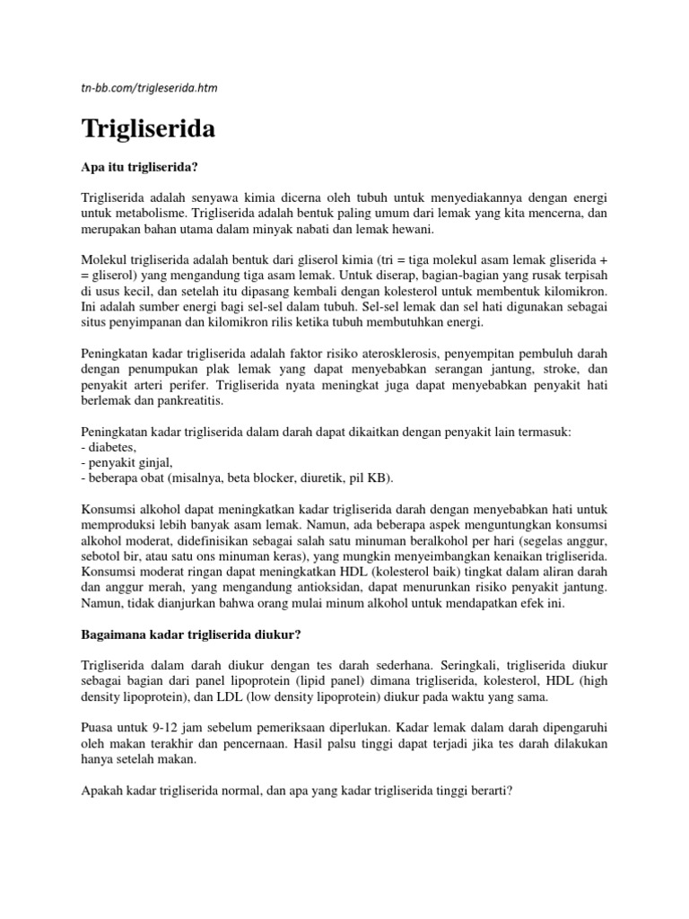 Trigliserida | PDF