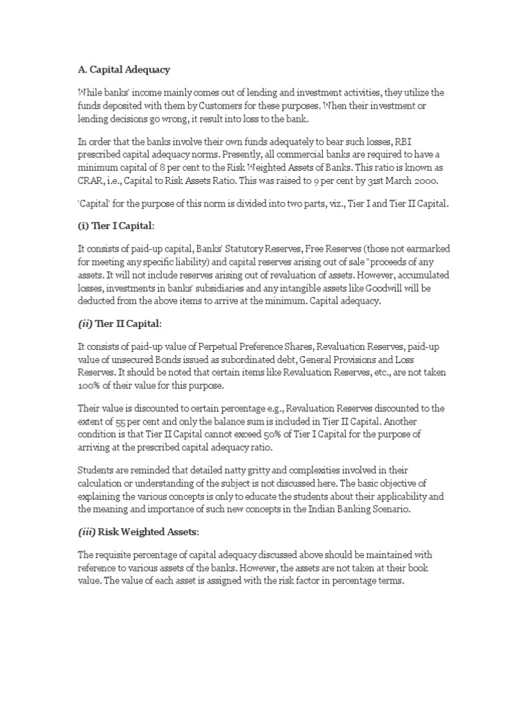 Banking Prudential Norms | PDF | Capital Requirement | Banks