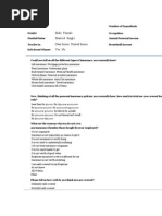 Questionnaire of Financial Inclusion | PDF | Loans | Banks