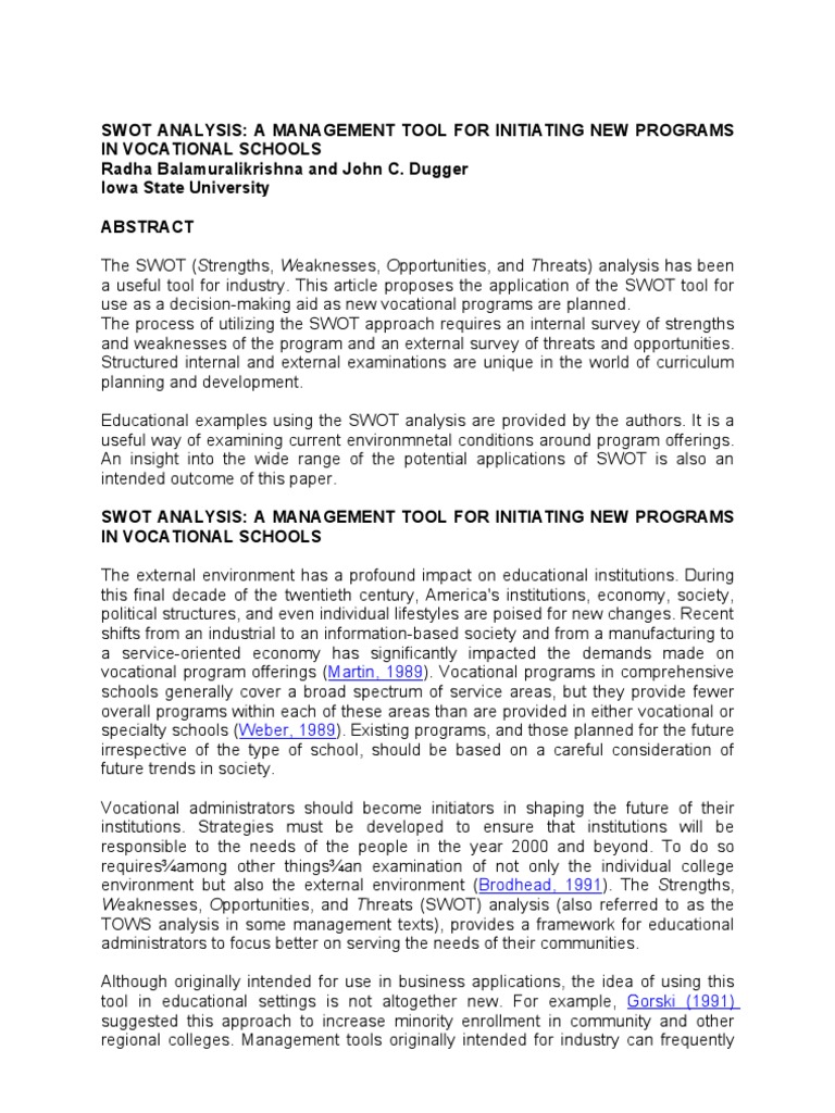 Swot Analysis | PDF | Swot Analysis | Cognition