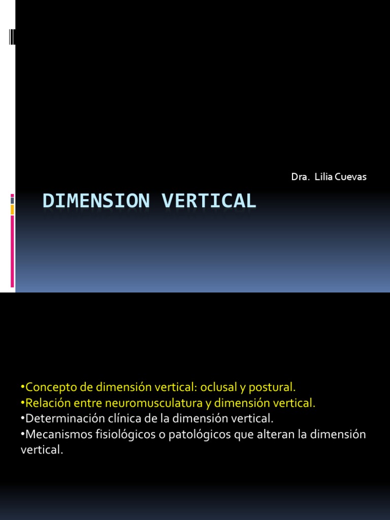 Dimensión Vertical Oclusal y Postural | PDF | Contracción muscular ...