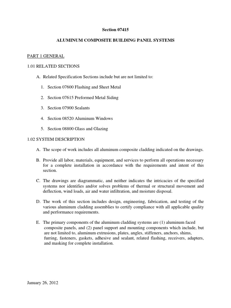 EWS Series 400 Specs | PDF | Composite Material | Specification ...