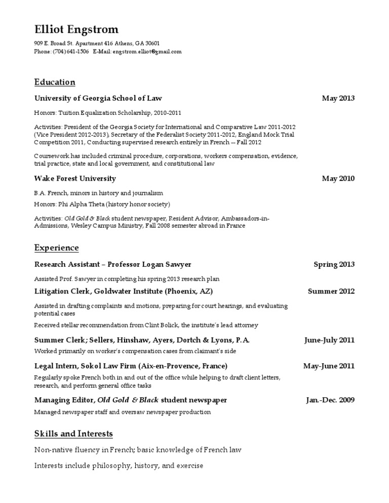 Elliot Engstrom Resume | PDF | Social Science | Language Arts & Discipline