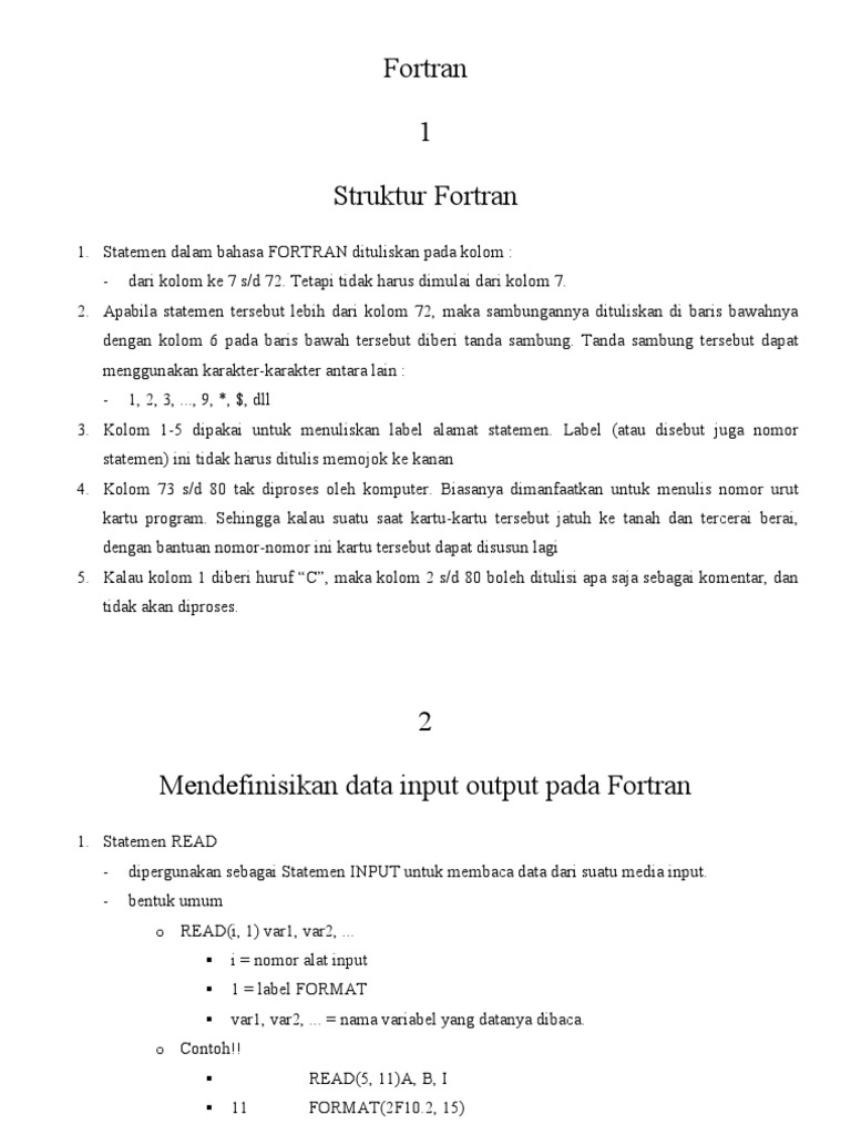 Fortran | PDF