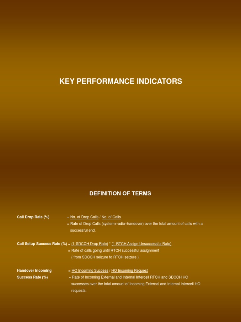 2g - Kpi Presentation and Optimization Techniques | PDF | Broadcast ...