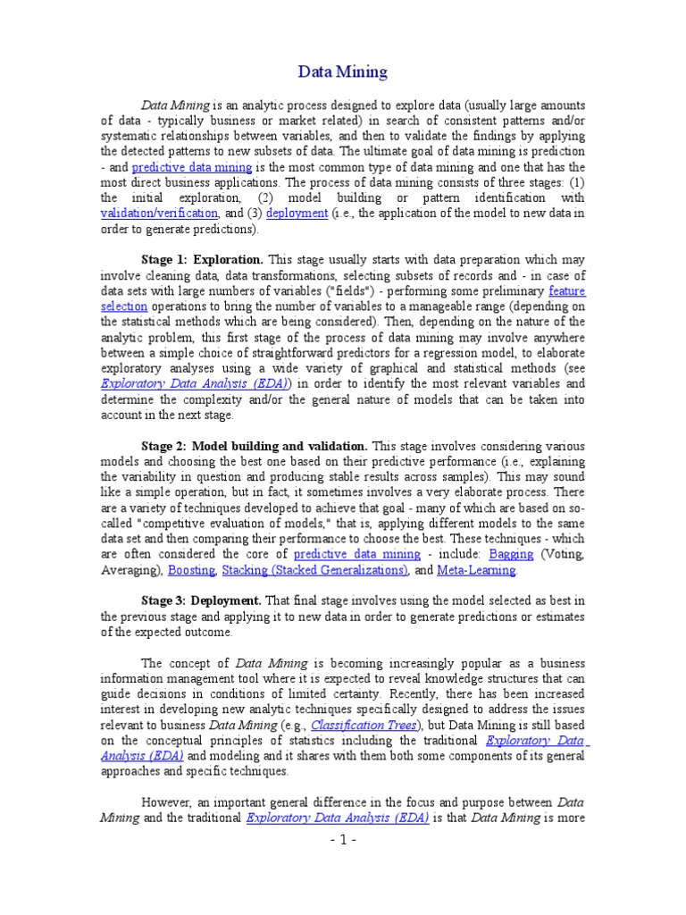 Data Mining Technique | PDF | Statistical Classification | Data Mining