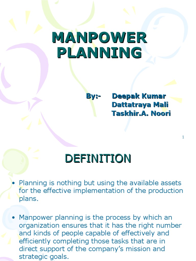 Strategic Manpower Planning Guide | PDF | Human Resources | Employment