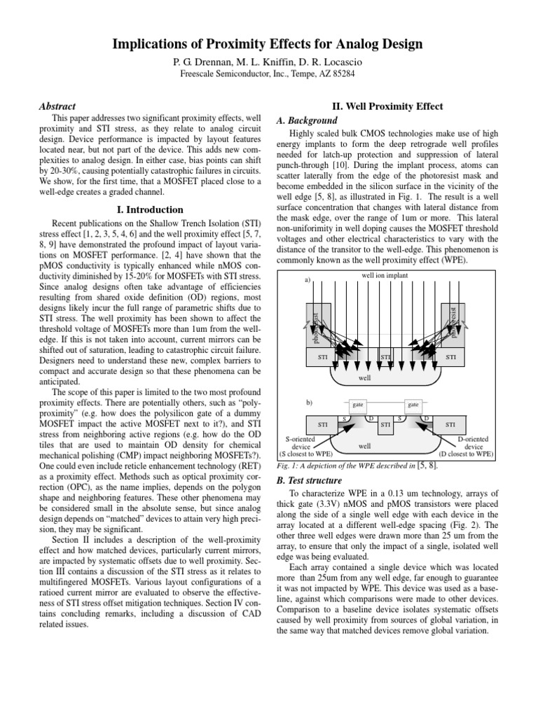 Well Proximity Error | PDF