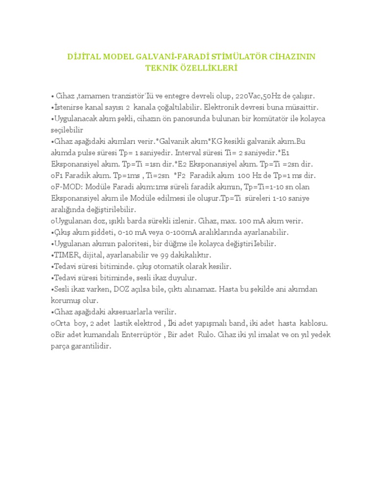 Galvani̇ Faradi̇ | PDF